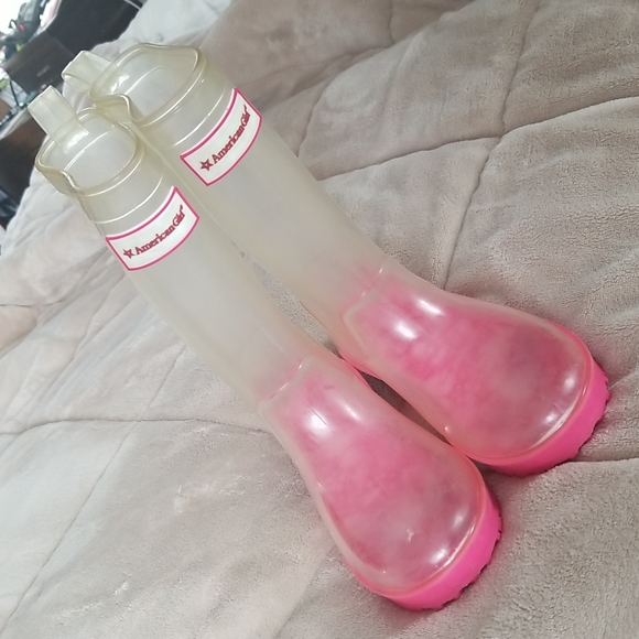 American Girl | Shoes | 22 American Girls Clear Wellie Wisher Wellies ...